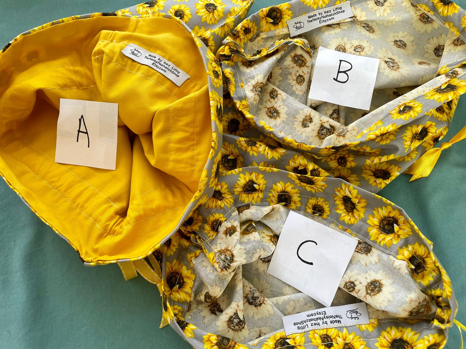 Glorious Sunflowers!! Versatile Reusable Fabric Bags Perfect for Gifts ...