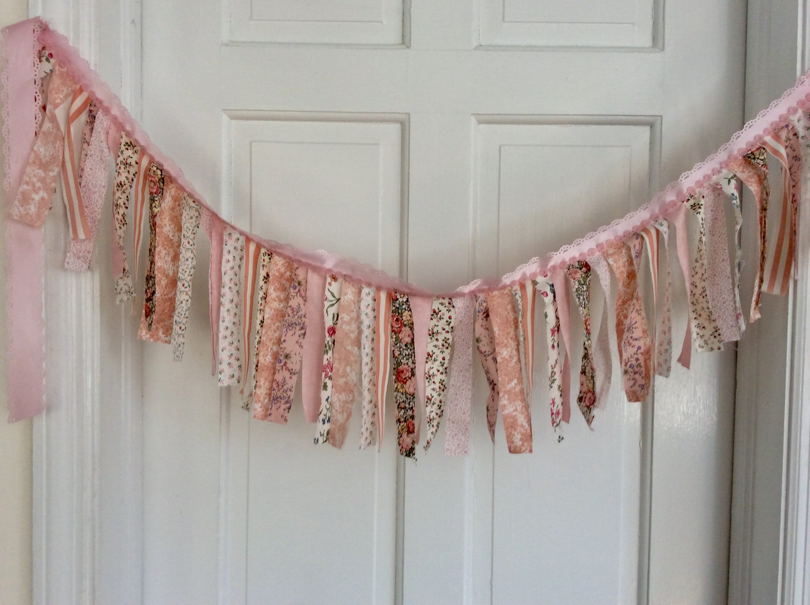Beautiful Fabric Garland Spring Garland Easter Decor - Etsy