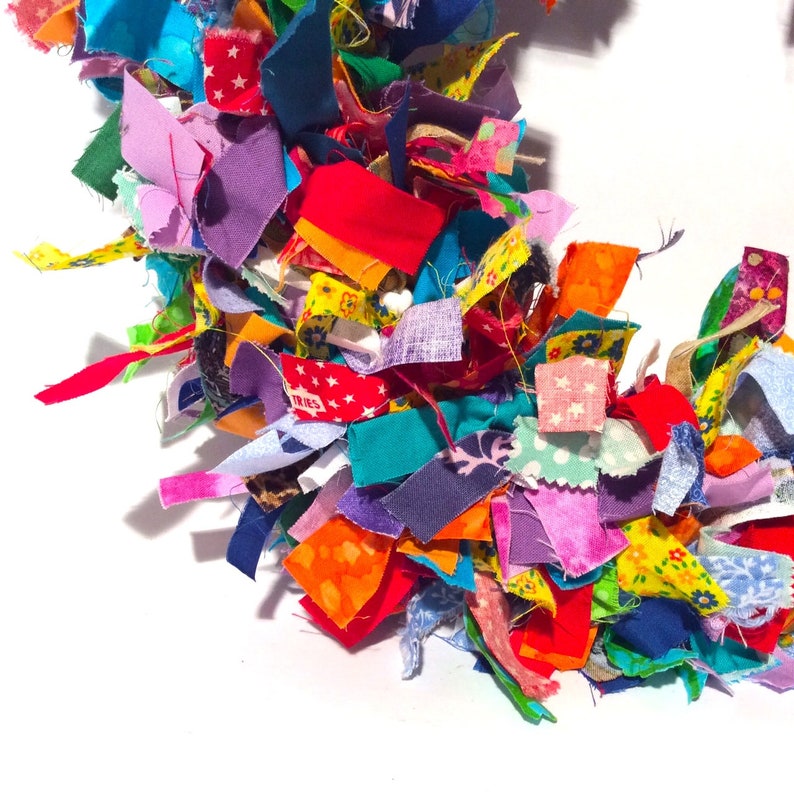Jubilation Jamboree! Handmade Multi-colored Vintage and New Rag Wreath ...