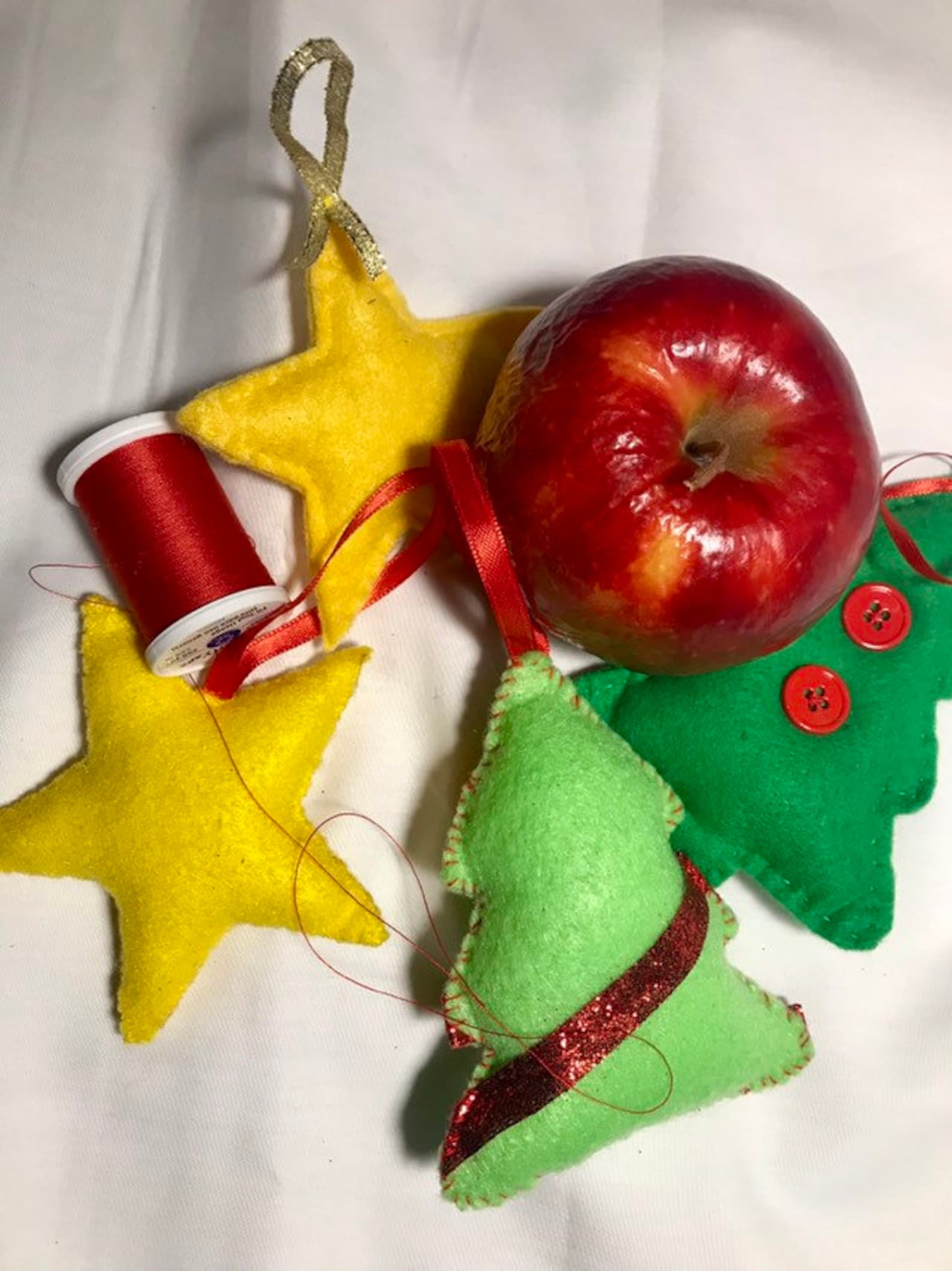 Handmade Felt Ornaments Rustic Ornaments Retro Christmas - Etsy