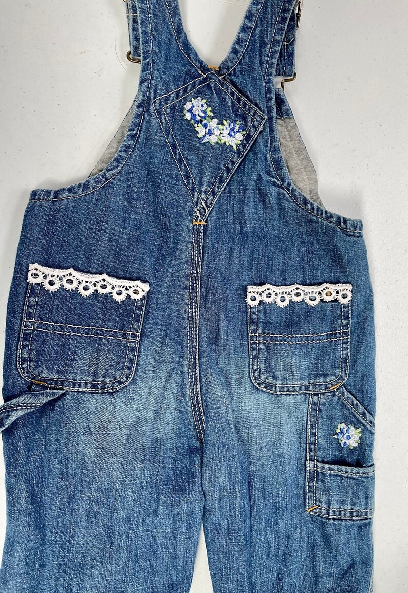 Fancy Lace and Denim Overalls for Baby Girl, Perfect for a Princess ...