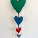 Tattered Heart Mobileheart String Perfect for Baby Shower or - Etsy