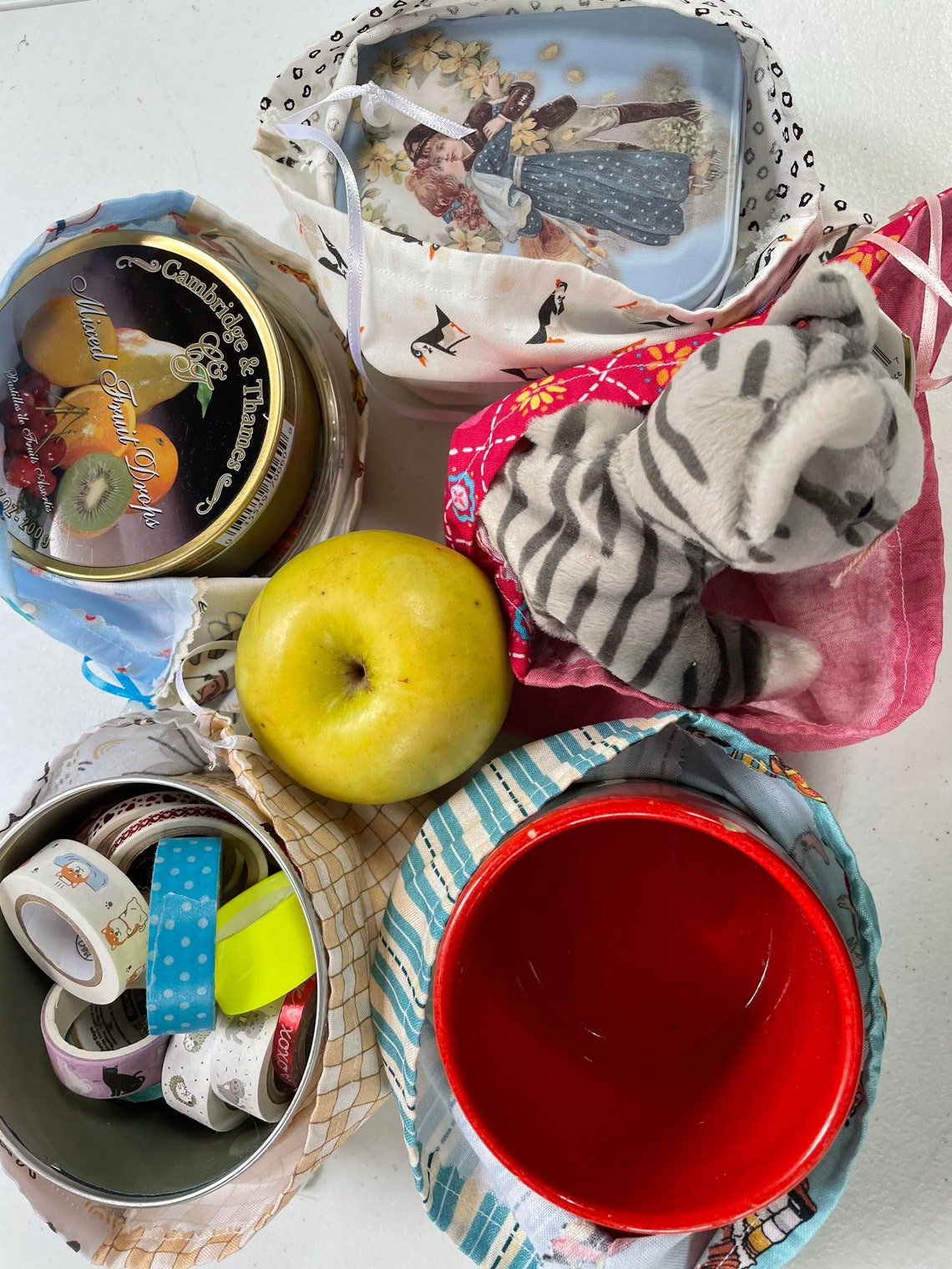 Colorful Reusable Drawstring Bags Perfect for Small Gifts - Etsy