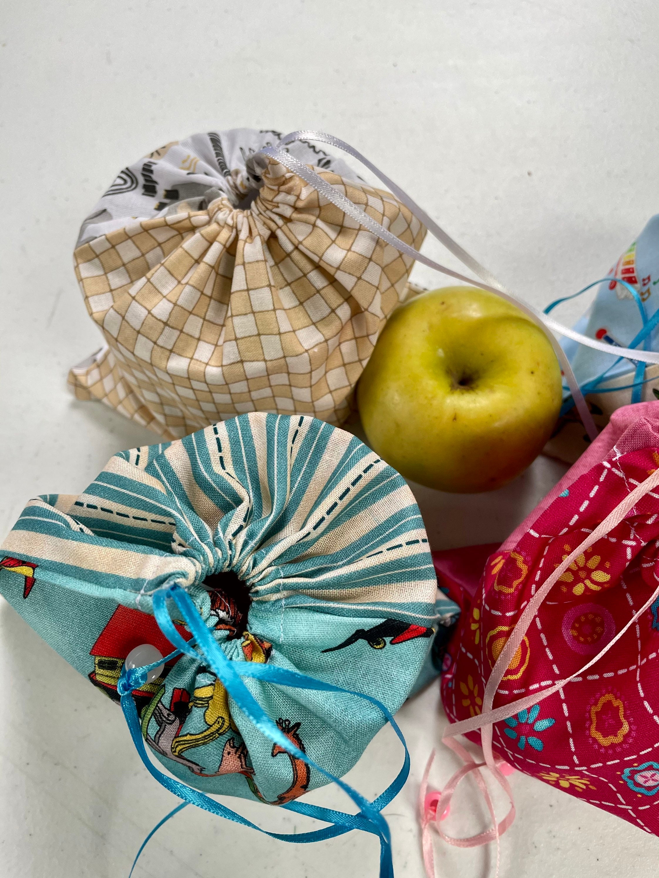 Colorful Reusable Drawstring Bags Perfect for Small Gifts - Etsy