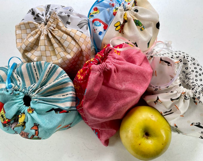 Colorful Reusable Drawstring Bags, Perfect for Small Gifts, Zero Waste ...