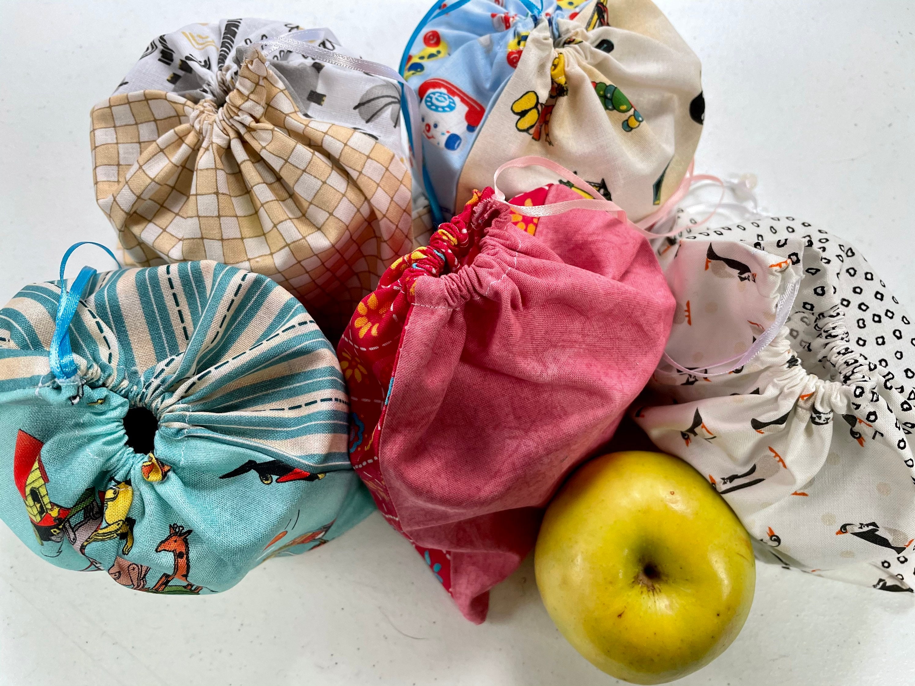 Colorful Reusable Drawstring Bags Perfect for Small Gifts - Etsy