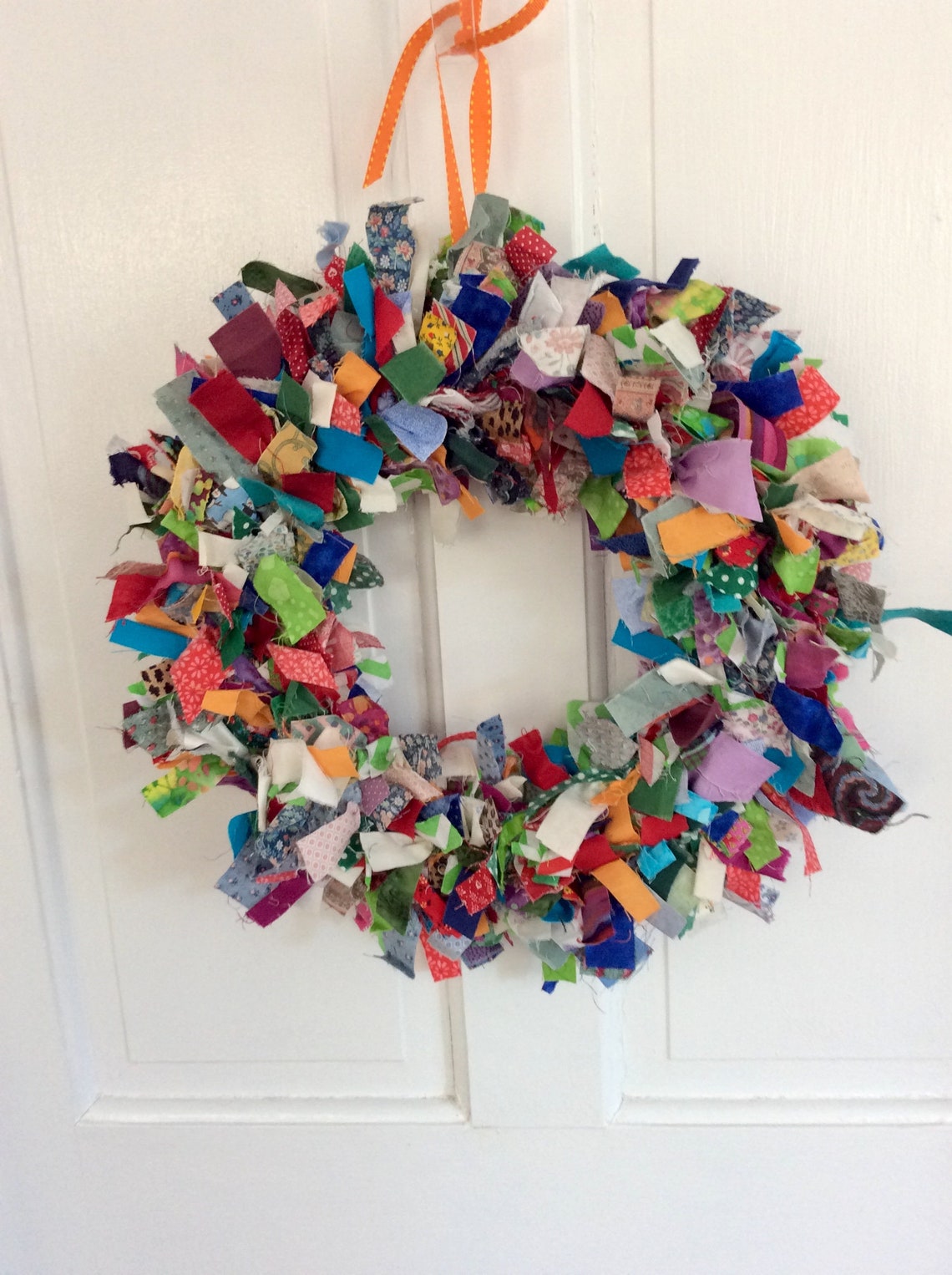 Jubilation Jamboree! Handmade Multi-colored Vintage and New Rag Wreath ...
