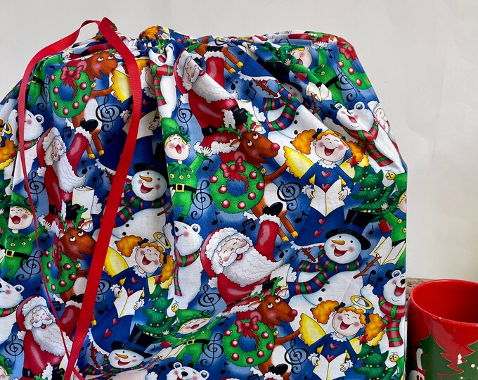 Perfect Santa Bag!! Extra Large Holiday Gift Bag, Christmas Drawstring ...