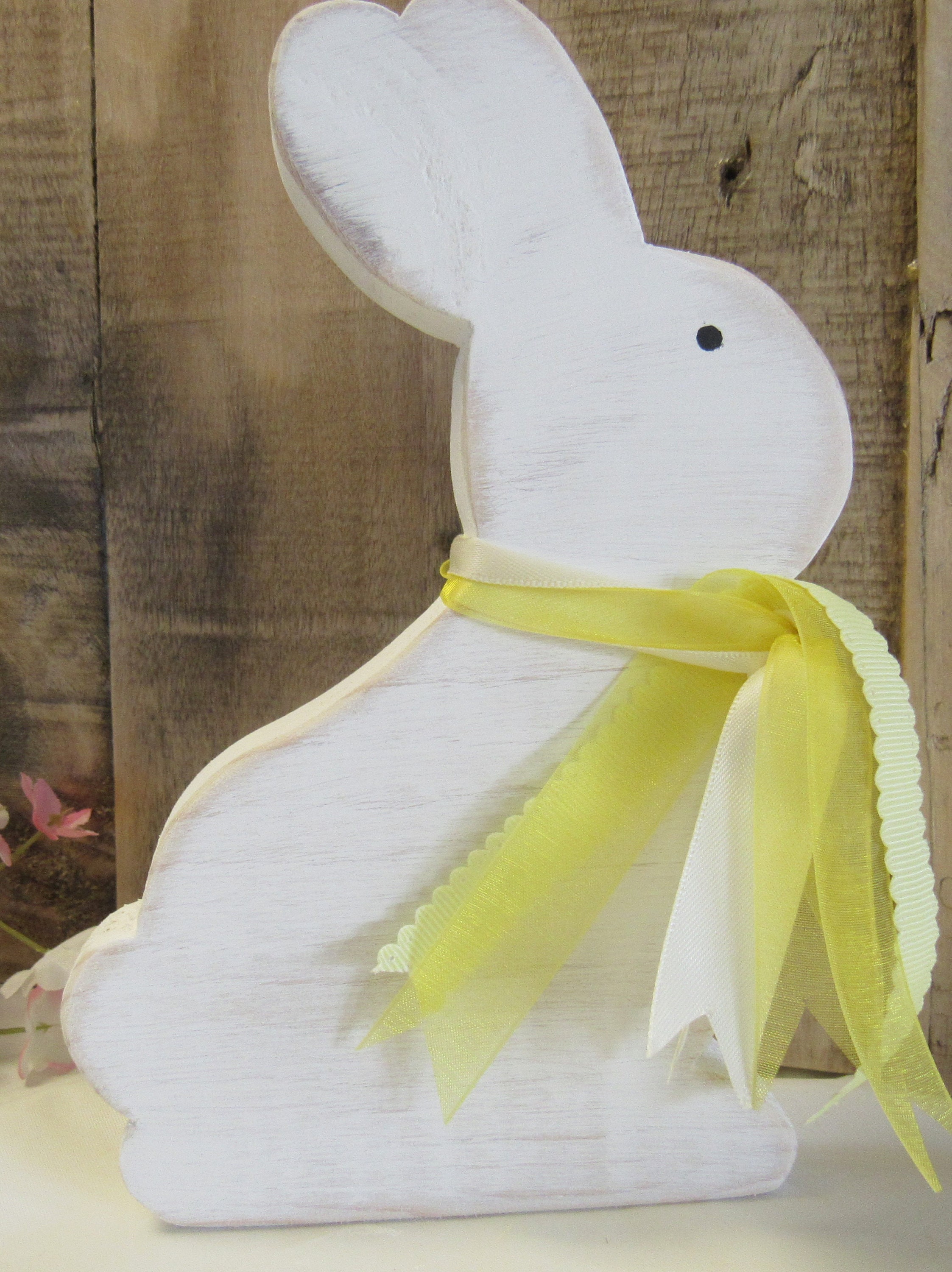 Wood Rabbits Country Decorspring Decor Easter Rustic | Etsy
