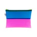 Blue & Pink Vinyl Pouch | Neon Jelly Pouch | PVC Pouch | Plastic Zipper ...