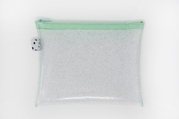 Glitter Vinyl Pouch Glittery Jelly Pouch PVC Pouch - Etsy