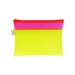 Blue & Pink Vinyl Pouch Neon Jelly Pouch PVC Pouch Plastic Zipper Pouch ...