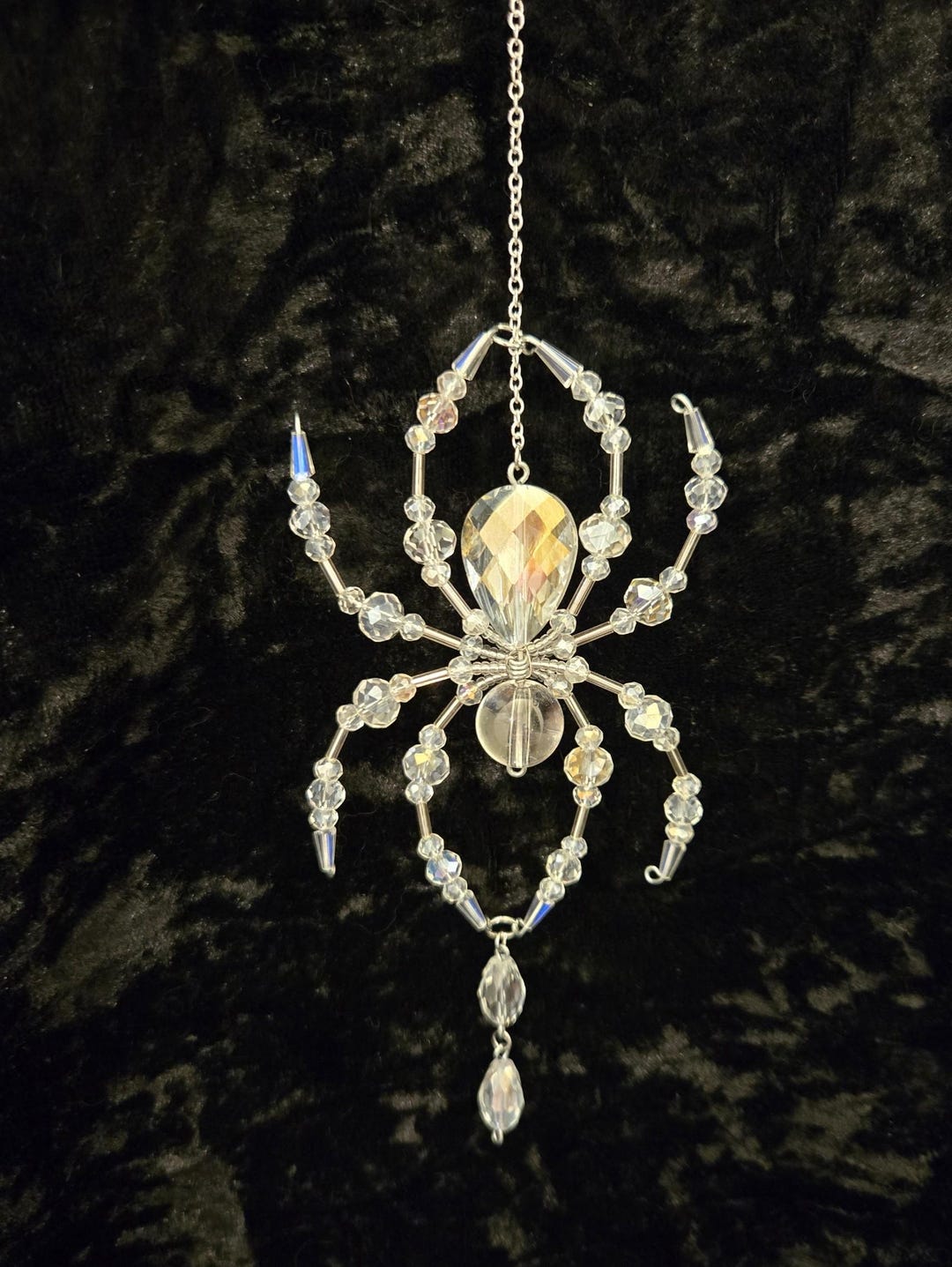 Glass Beaded Spider Suncatcher - Large - Etsy