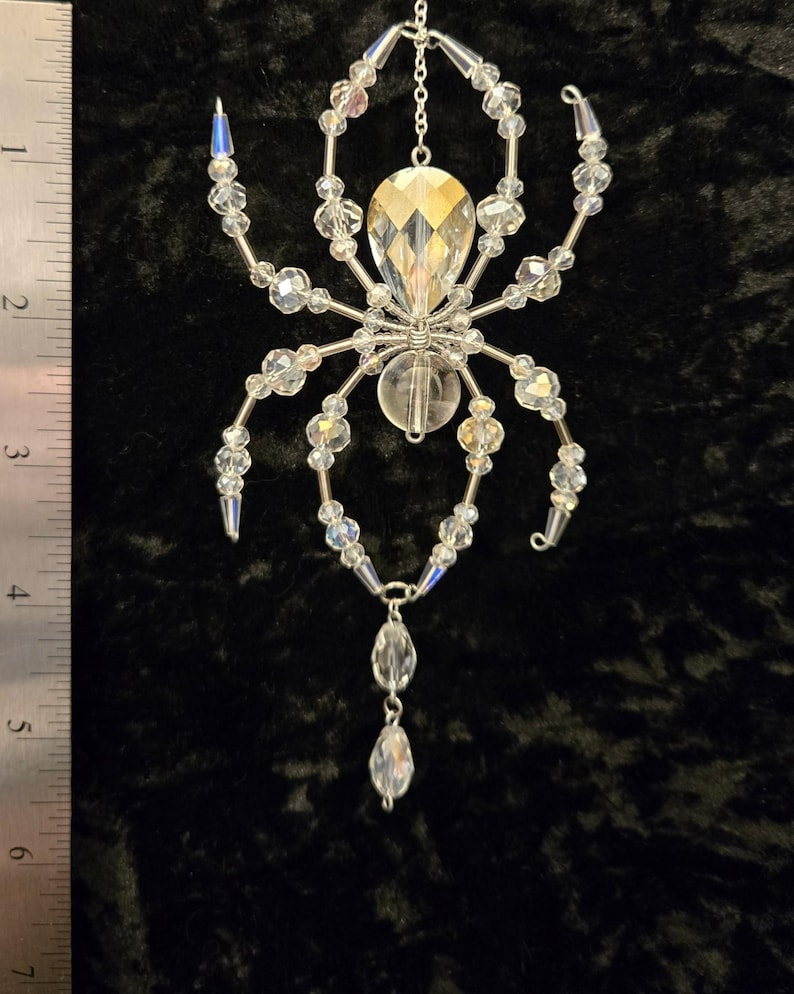 Glass Beaded Spider Suncatcher - Large - Etsy