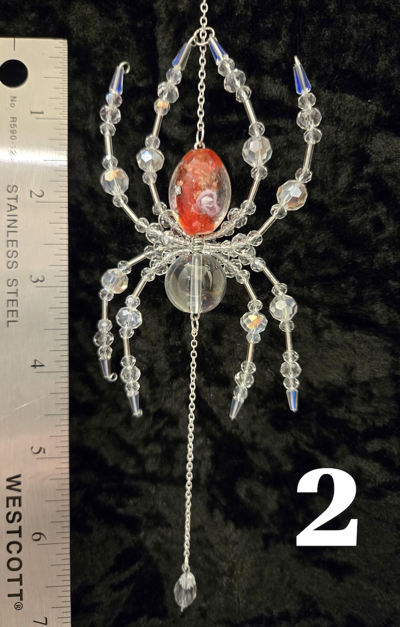 Glass Beaded Spider Suncatcher - Extra Large - Etsy