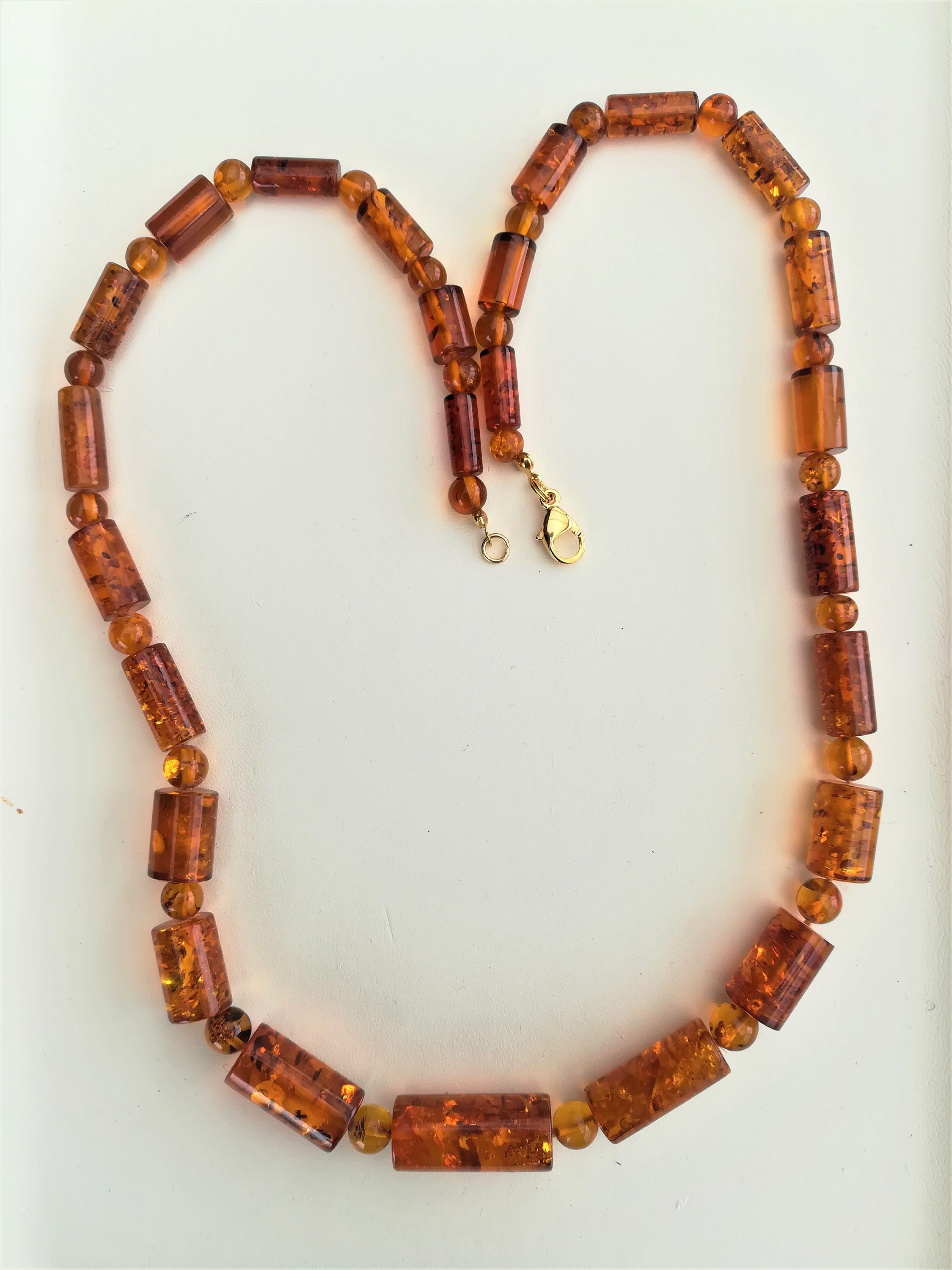 Collar de ámbar collar de ámbar original pieza única hecho | Etsy