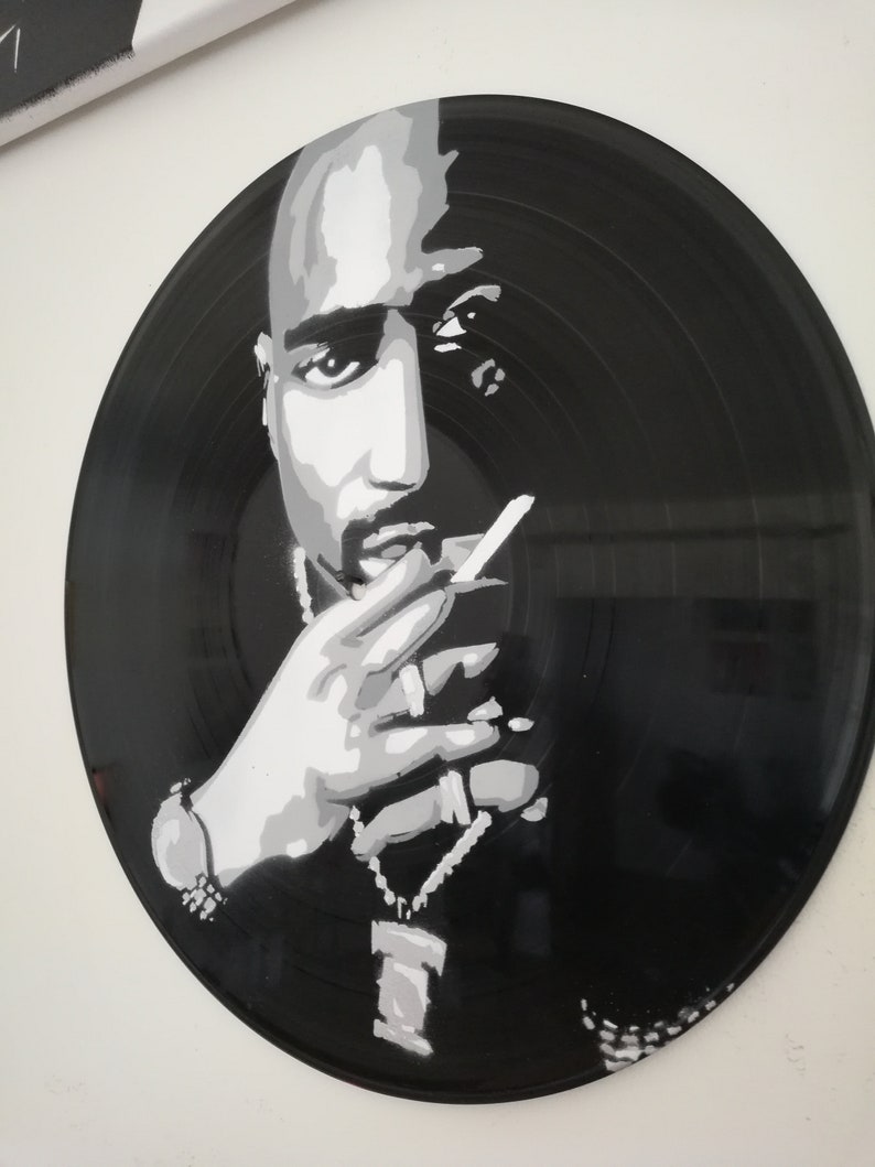 2PAC Tupac Shakur Vinyl 33t West Coast Paint Stencil Spray - Etsy
