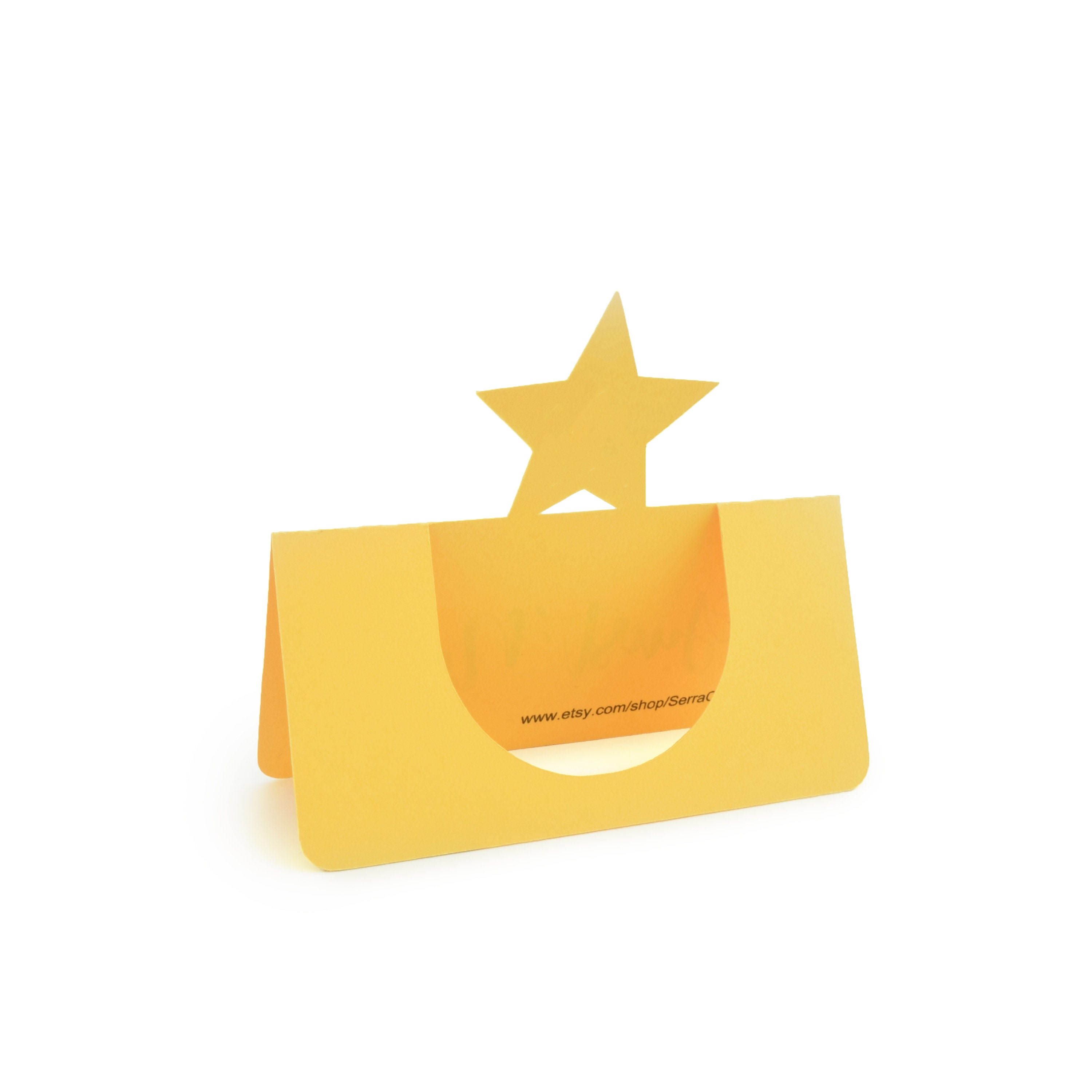 Star Place Card, Star Name Card, Wedding Place Card, Wedding Name Card ...