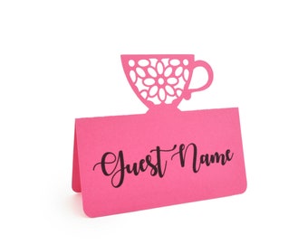 Tea Party Name Cards - Etsy