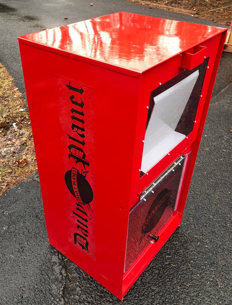 Daily Planet Newspaper Box Replica - Bottom Storage - Etsy