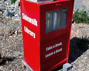 Outdoor Shared Library Community Neighborhood Sidewalk Loan Tiny ...