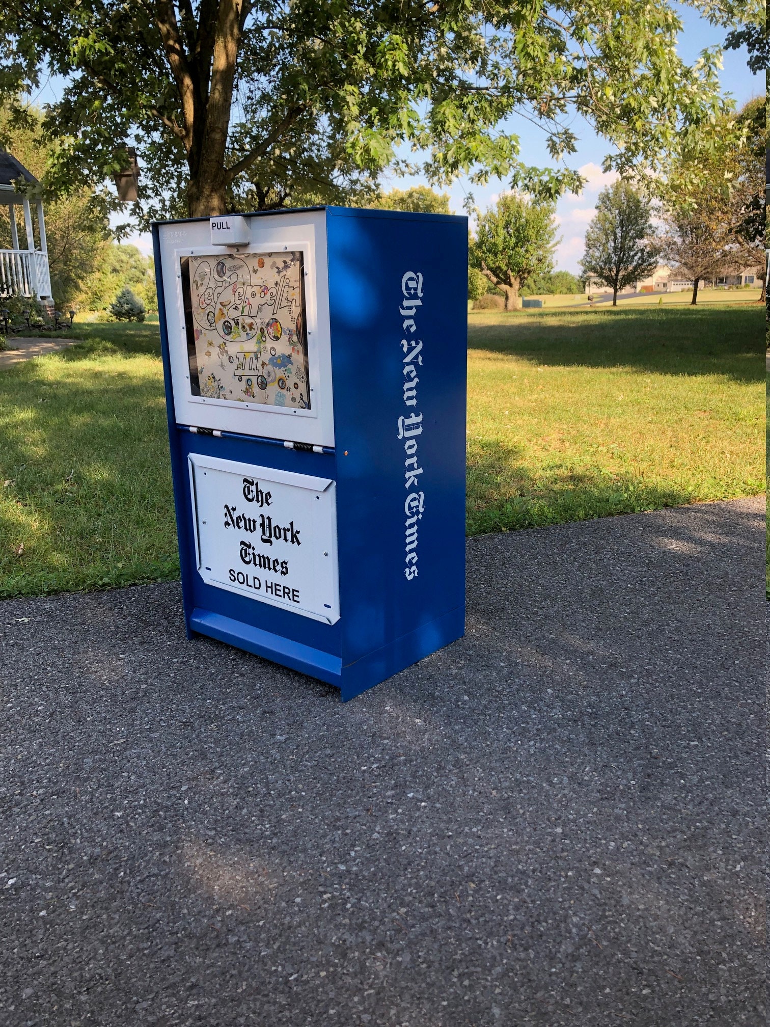 New York Times Vinyl Record Stand Newspaper Box - Etsy