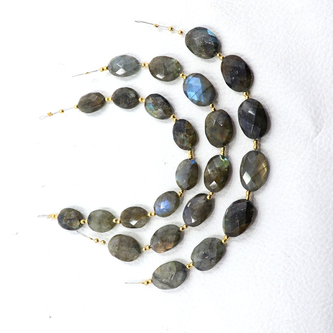 Labradorite Gemstone Beads Oval Shape Beads Drilled Beads - Etsy