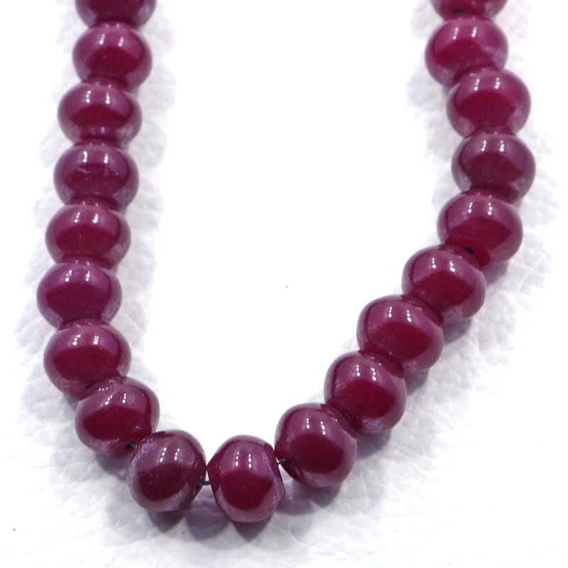 Natural Ruby Beads - Etsy