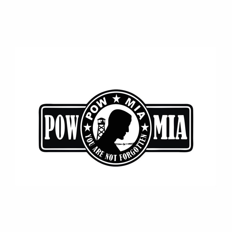 POW MIA DECAL | Etsy