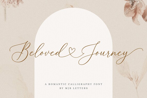 Wedding Font Calligraphy Font Canva Font Corjl Font | Etsy