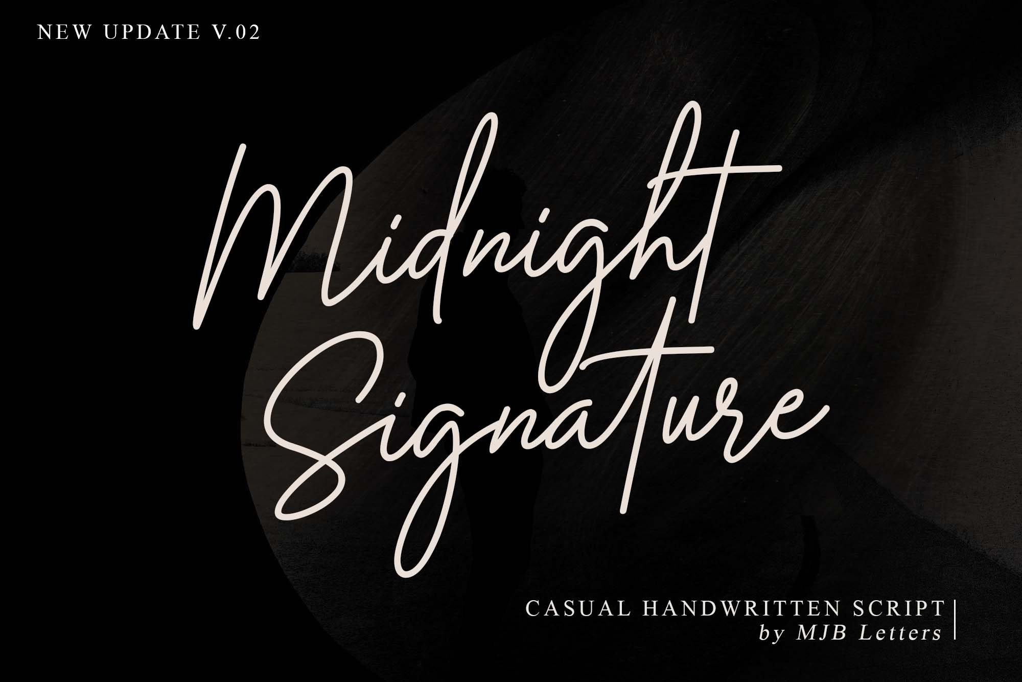 Midnight Signature | Handwritten Font, Cricut Font, Logo Font, Gift ...