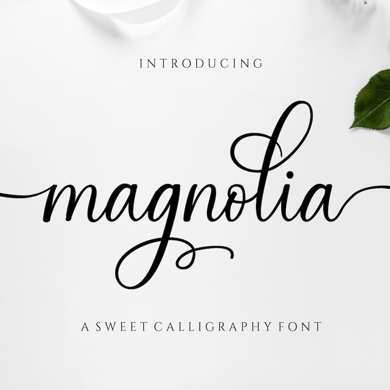 Magnolia Font - Etsy