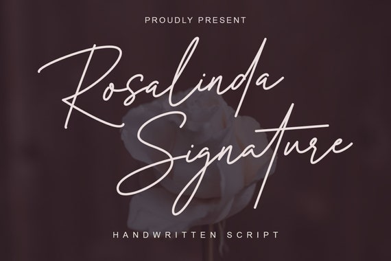 Signature Font Monoline Font Script Font Handwritten Font - Etsy