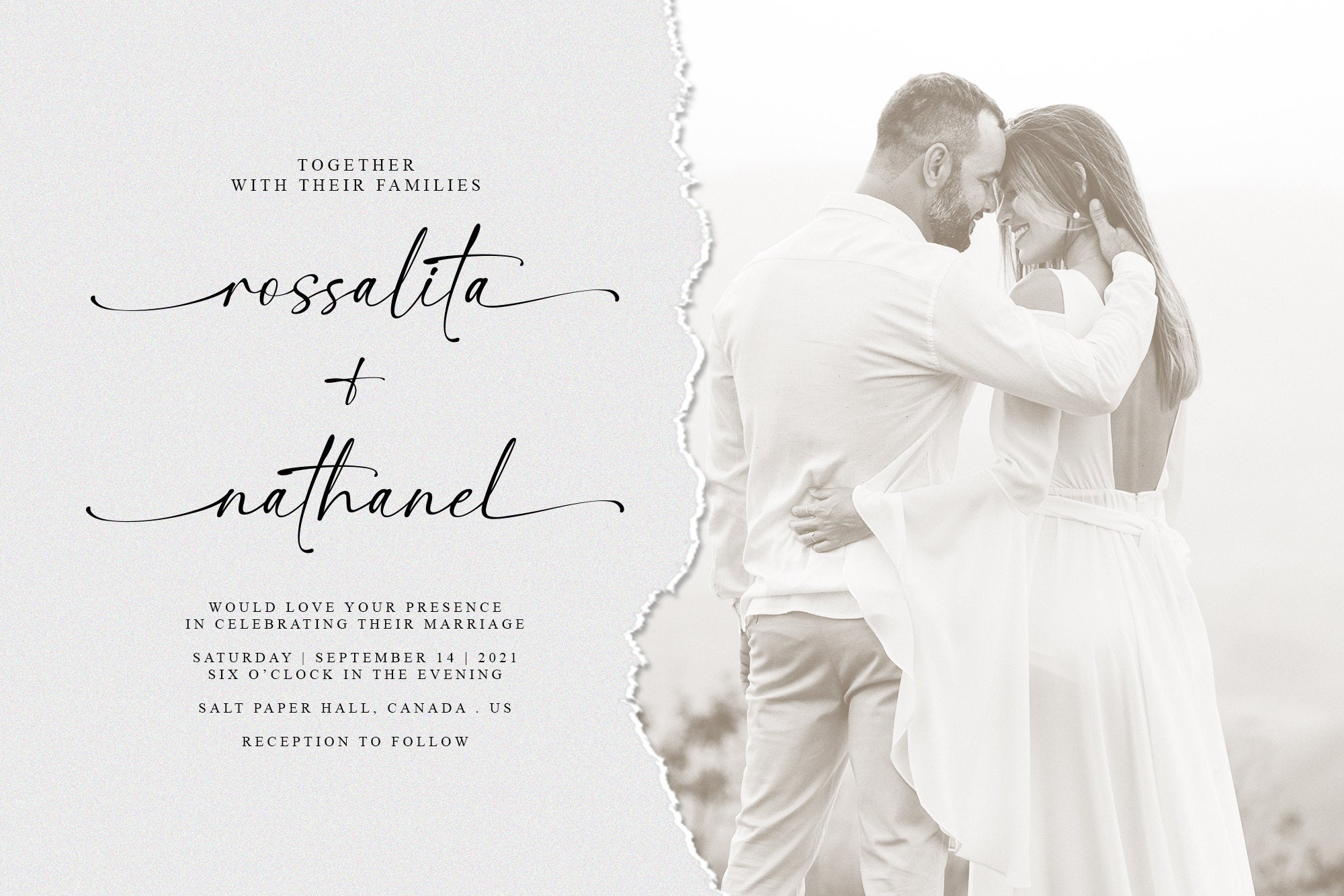 Modern Calligraphy Handwritten Script Wedding Font Branding - Etsy