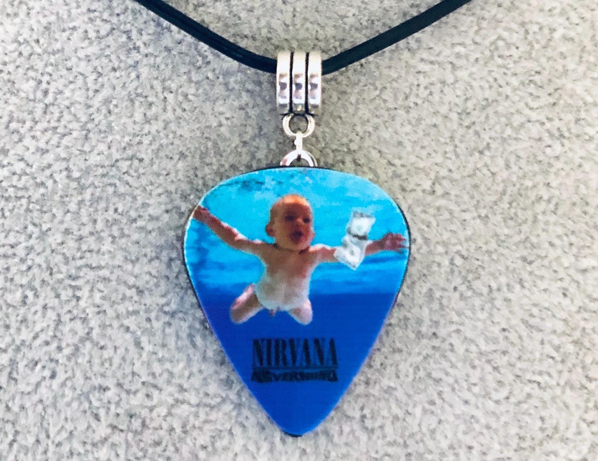 Nirvana Inspired Guitar Pick Pendants Etsy 4367