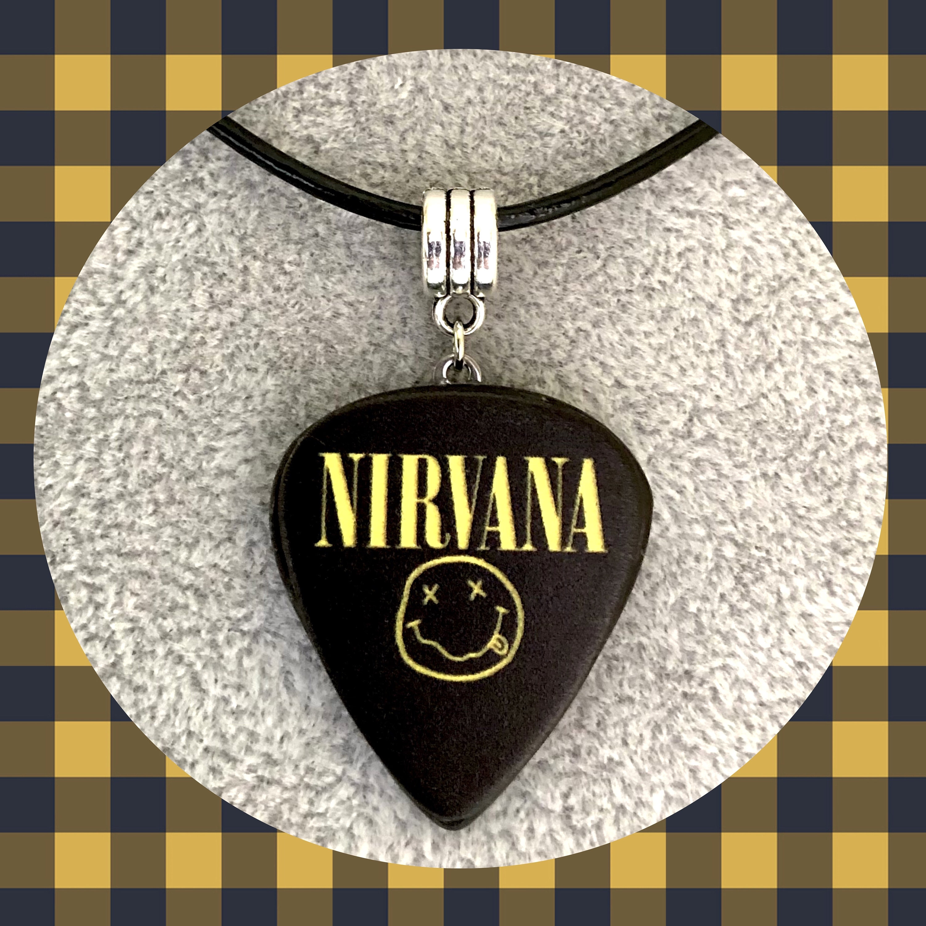 Nirvana Inspired Guitar Pick Pendants Etsy 0663