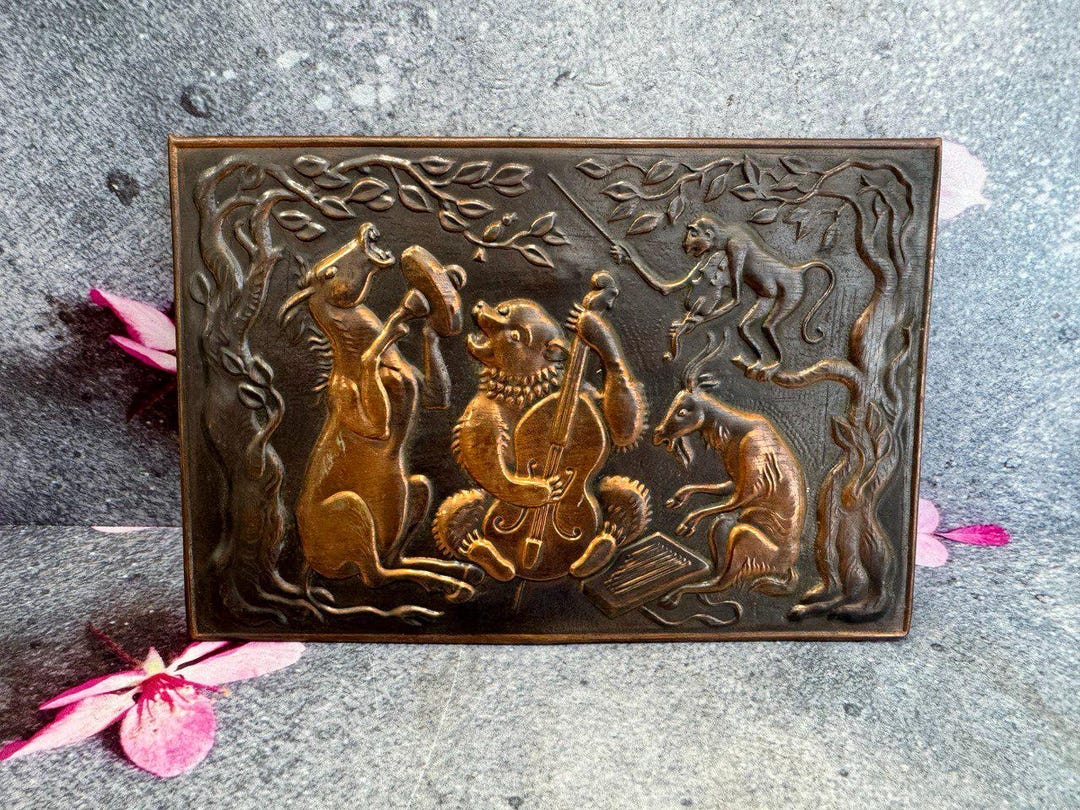 Soviet Copper Picture - Coinage "quartet" - Wall Decor - Home Art ...