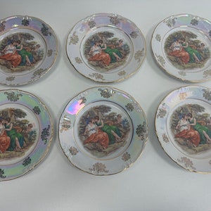 New Vintage Porcelain Dessert Plates Madonna GDR - Etsy