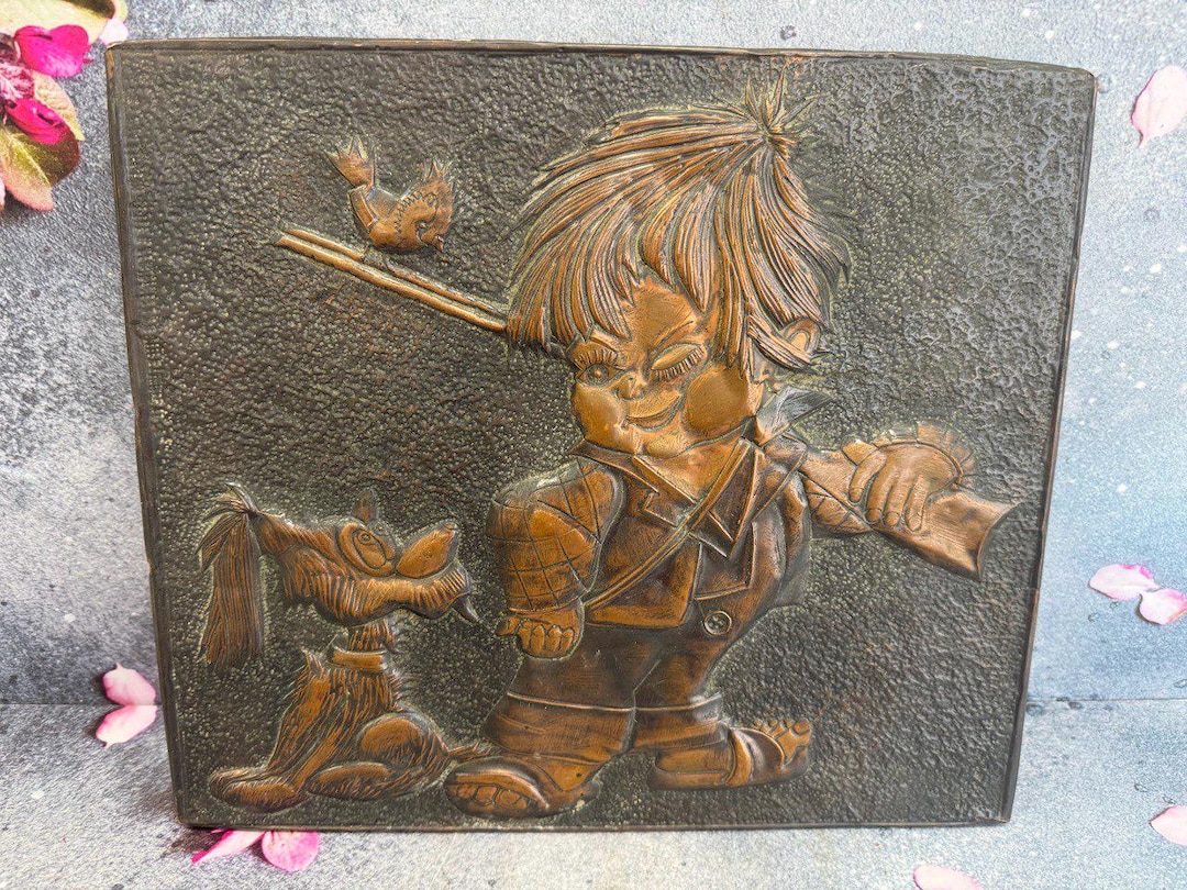 Soviet Copper Picture Coinage hunting Wall Decor Home Art Copper ...