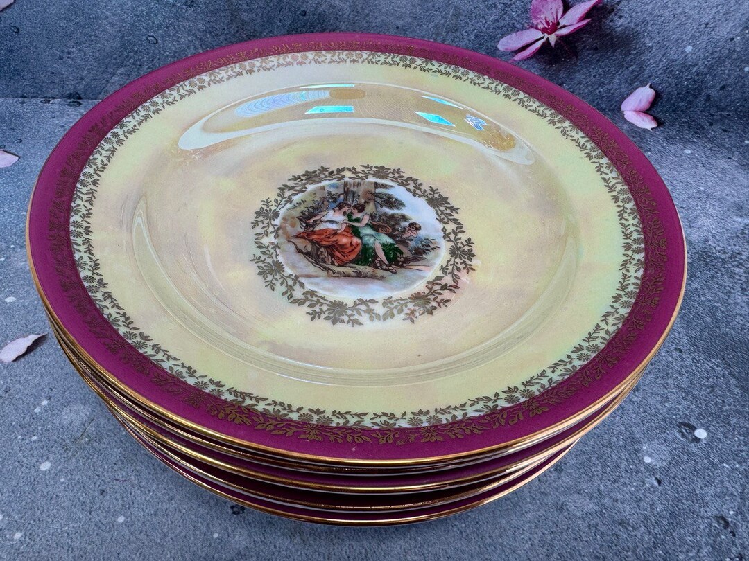 Set of 6 Porcelain Dinner Plates Madonna SEF GDR - Etsy