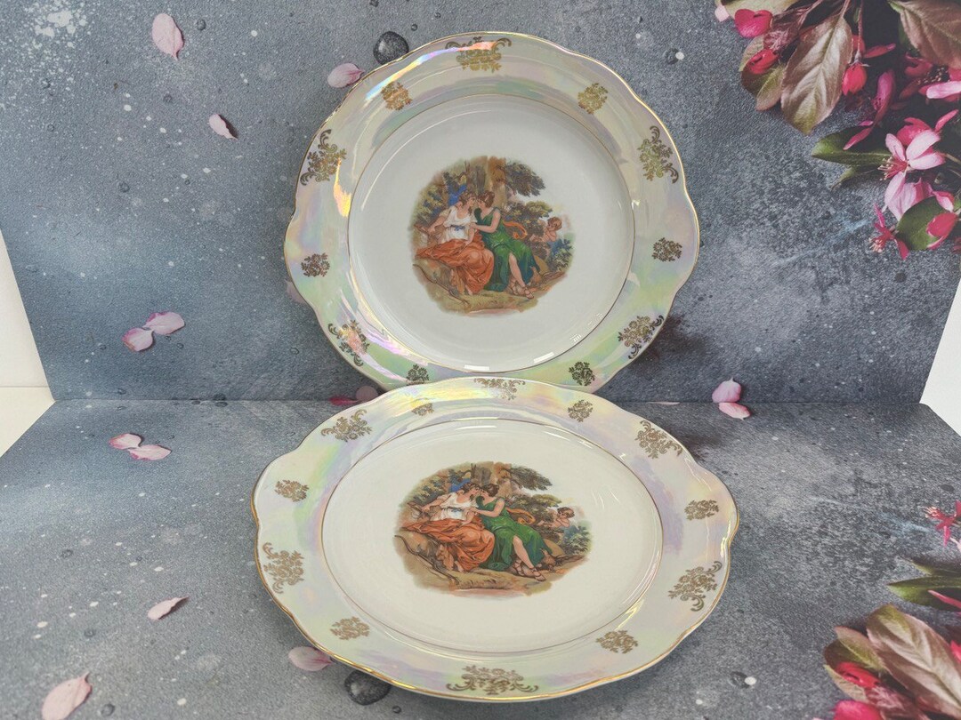 New Vintage Porcelain Plates for Dinner Madonna GDR - Etsy