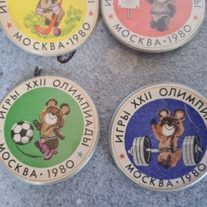 Soviet Badges 12 Pins Olympic Bears Olympia 80 - Etsy