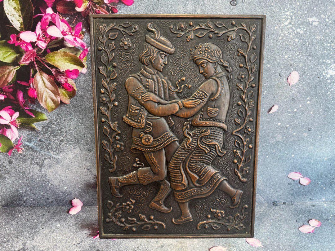 Soviet Copper Picture - Coinage "dance" - Wall Decor - Home Art ...