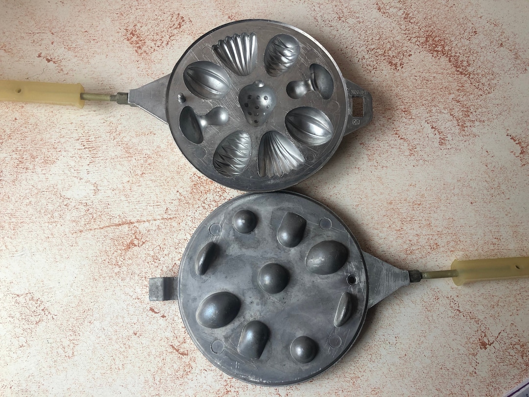 Soviet Nuts Cookies Maker - Vintage Nut Molds - Cookie Press - Home ...