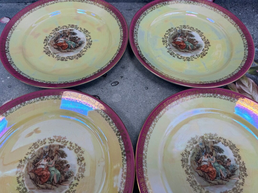 Set of 4 Porcelain Soup Plates Madonna SEF GDR 2 - Etsy