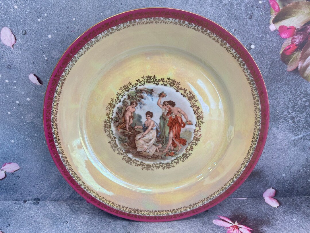 Large Vintage Porcelain Dinner Plate Madonna GDR 2 - Etsy