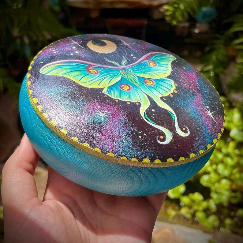 Luna Moth Jewelry Box - Etsy