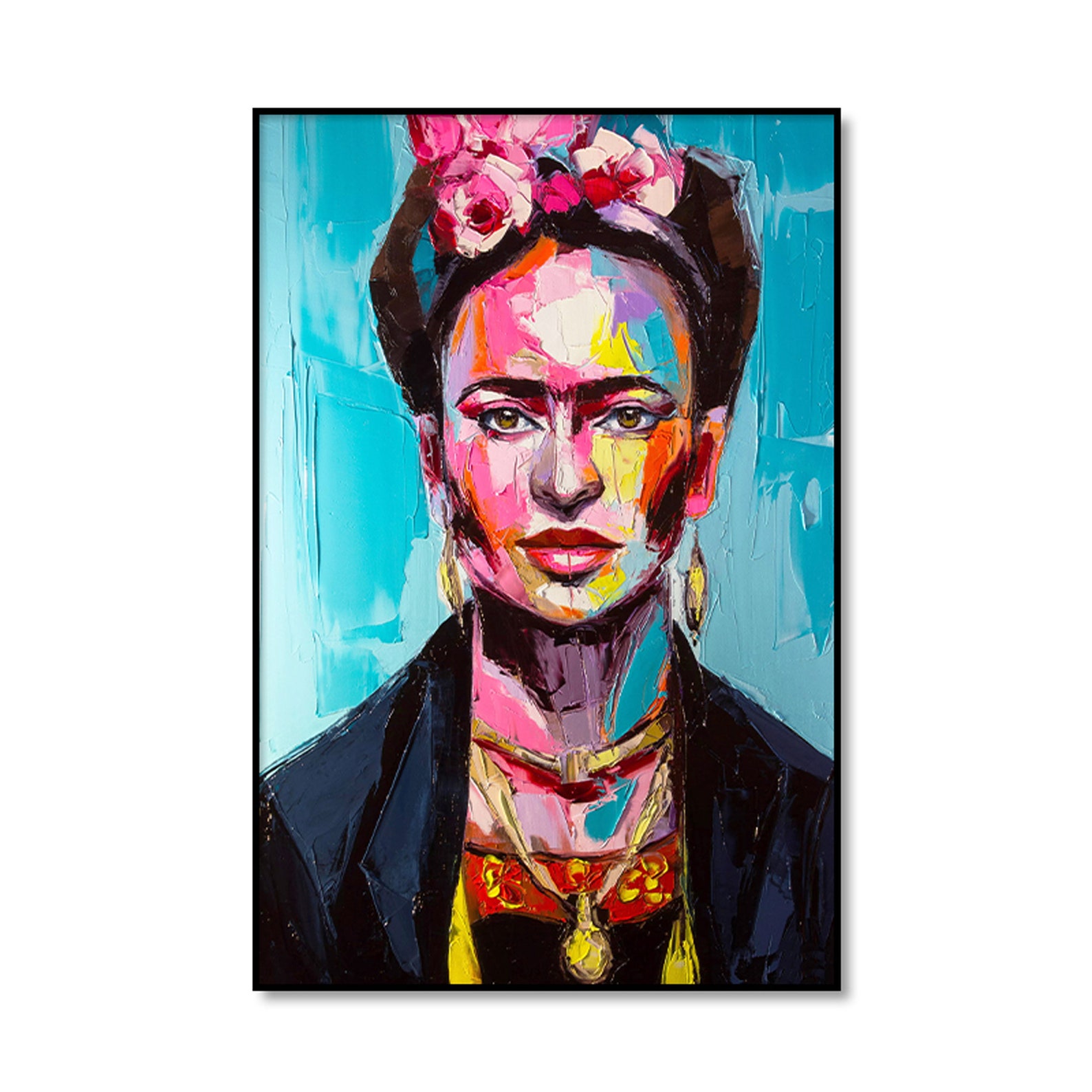 Frida Kahlo Poster Feminist Artwork Frida Kahlo Portrait Etsy