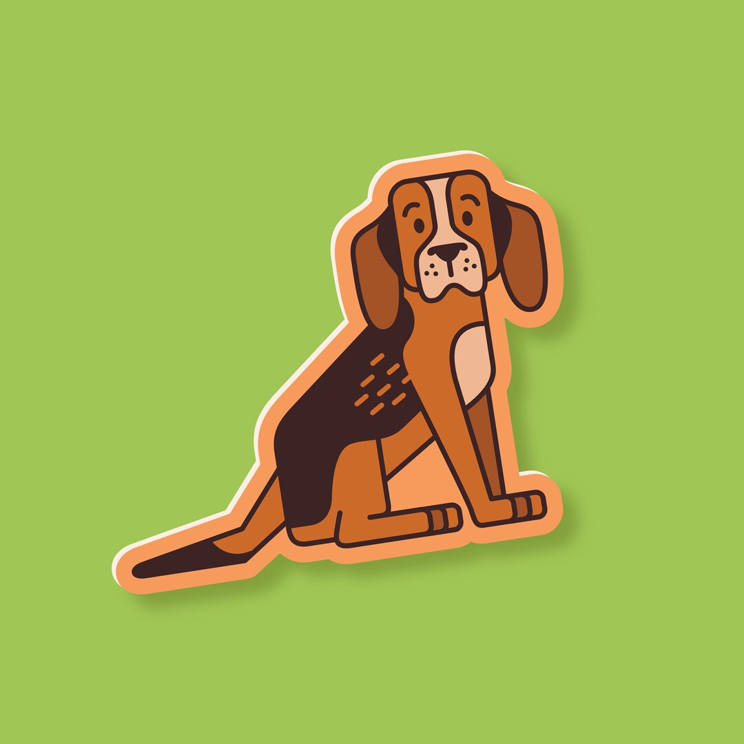 Beagle, Hound Dog Vinyl Sticker - Dishwasher Safe, Durable for Water ...