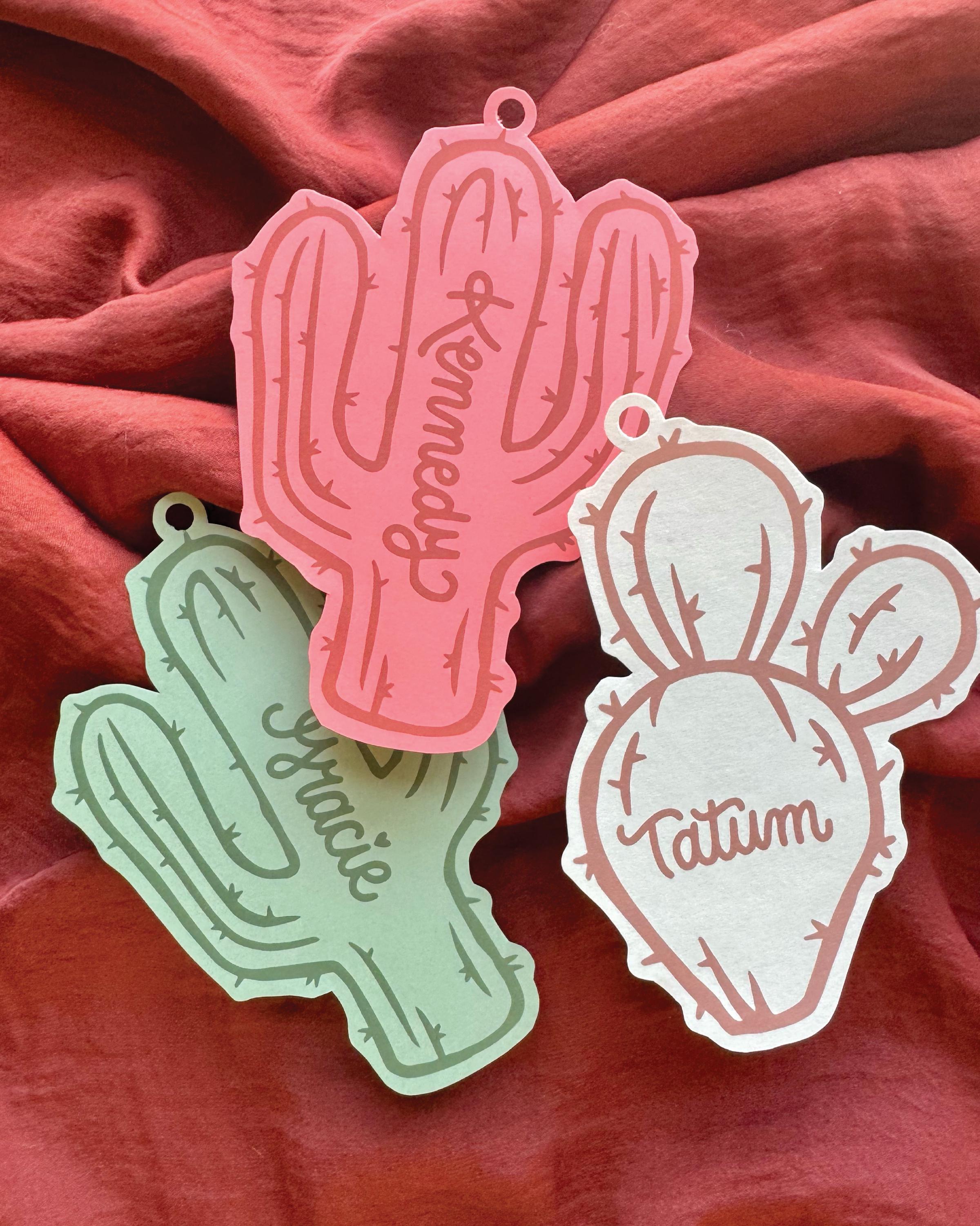 Cactus Name Tag, Desert Disco Bachelorette Party, Bridesmaid Proposal ...